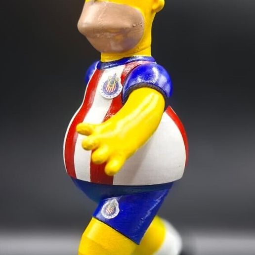 ⚽ Homer Simpson soccer player・ 3D File for 3D printing・Cults