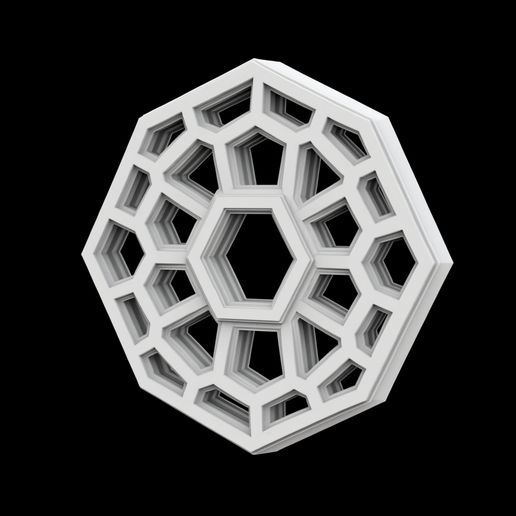 🗿 Geometric Hexagon Decorative Wall Panel 3D Print Model・ STL File for ...
