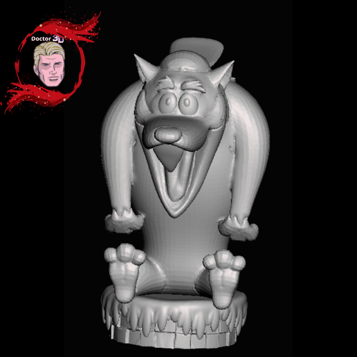 🐺 fang the lone wolf -fang face- pack of 6 characters・ 3D File for 3D ...