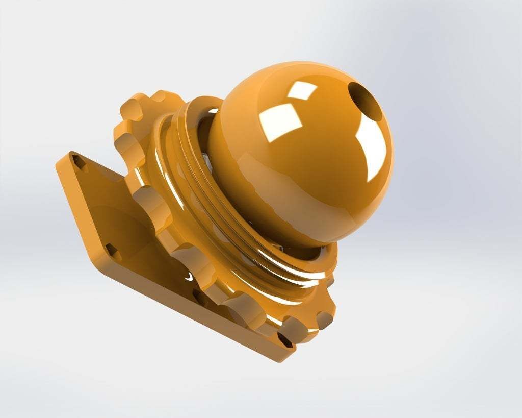 Archivo STL gratuito Articulación ajustable con bola y tuerca.・Idea de ...