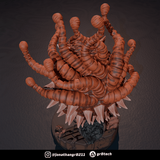 👹 Beholder DnD Monster・ STL File for ・Cults