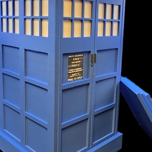 🎲 Tardis Dice Tower・ STL File for 3D printing・Cults