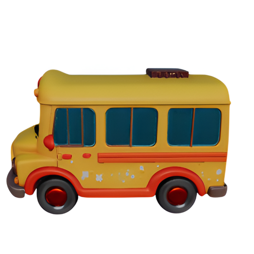 🏫 Cheerful Cartoon School Van・ STL File for 3D printing・Cults