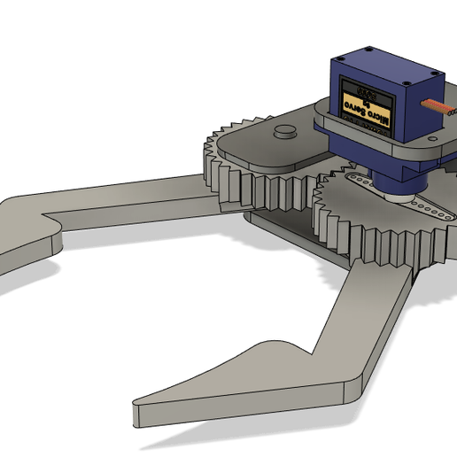 🤖 Pinza Sg90 V1・Archivo STL para Impresión 3D・Cults