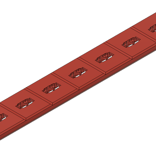 🎉 Seed pixels 25mm pitch 16x25 trunking strips Gen 2・Free 3MF File for ...