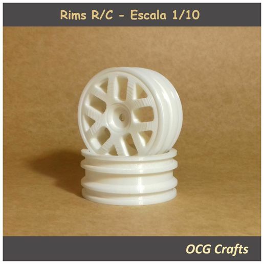 ⭐ Star Rims Type C R/C - Scale 1/10・Free STL File for 3D printing・Cults
