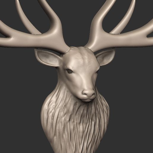 STL file deer head 🦌 ・3D printable model to download・Cults
