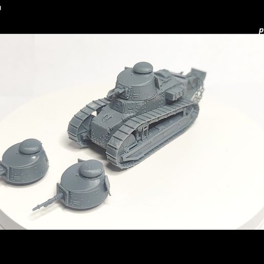 🦸 Renault FT・ STL File for 3D printing・Cults