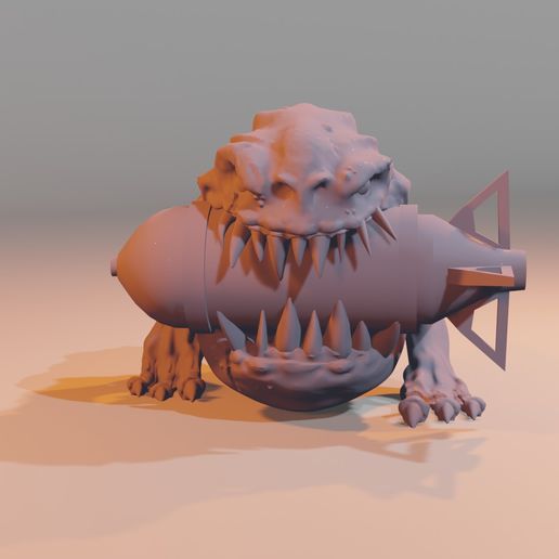 💣 Bomb monster・Free STL File for 3D printing・Cults