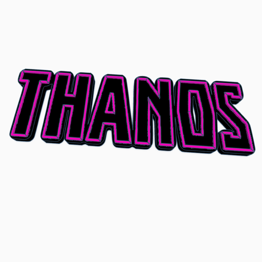 STL file THANOS Logo Display by MANIACMANCAVE3D 🦸 ・Template to download ...