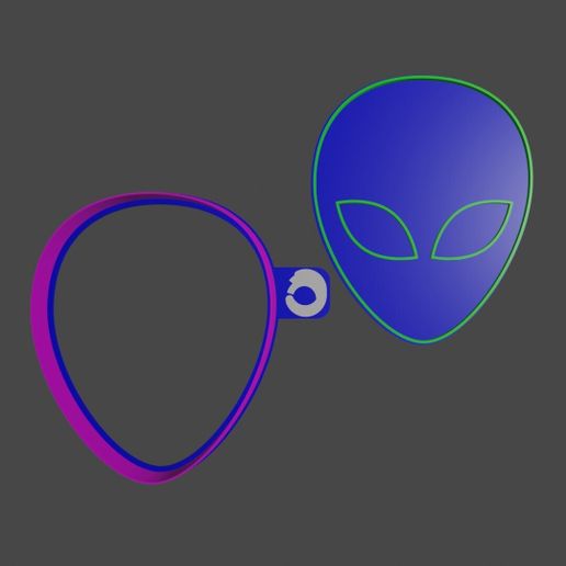 STL file COOKIE CUTTER - ALIEN FACE 🍪 ・3D printing design to download・Cults