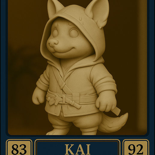 🥷 Kai - ninja - STL file・ STL File for 3D printing・Cults