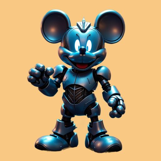 🐁 Mickey Mouse Robot・Free STL File for 3D printing・Cults