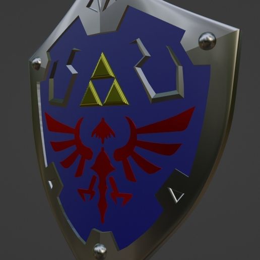 🛡️ Inspired by Zelda - Hylian Shield・ STL File for 3D printing・Cults
