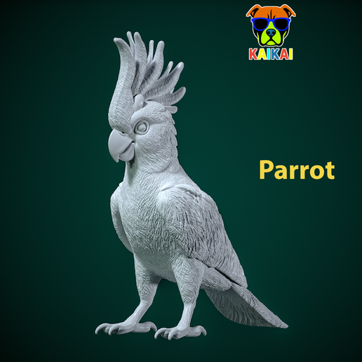 🦜 Parrot statue - cockatoo urban vibes・ 3D File for 3D printing・Cults