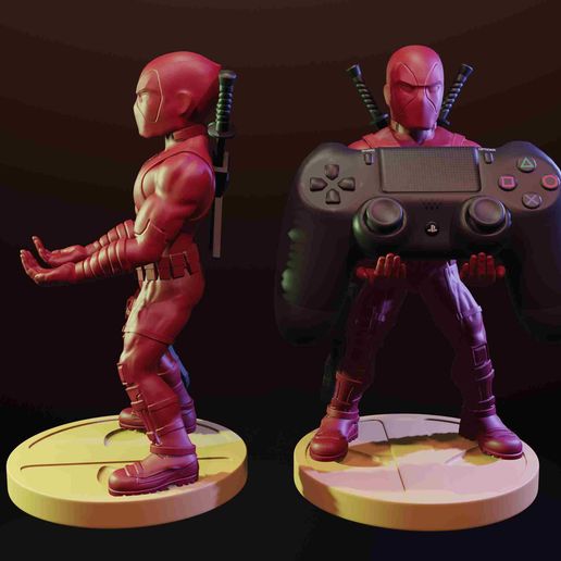 🕹️ CONTROLLER HOLDER / DEADPOOL JOYSTICK II・ STL File for 3D printing・Cults
