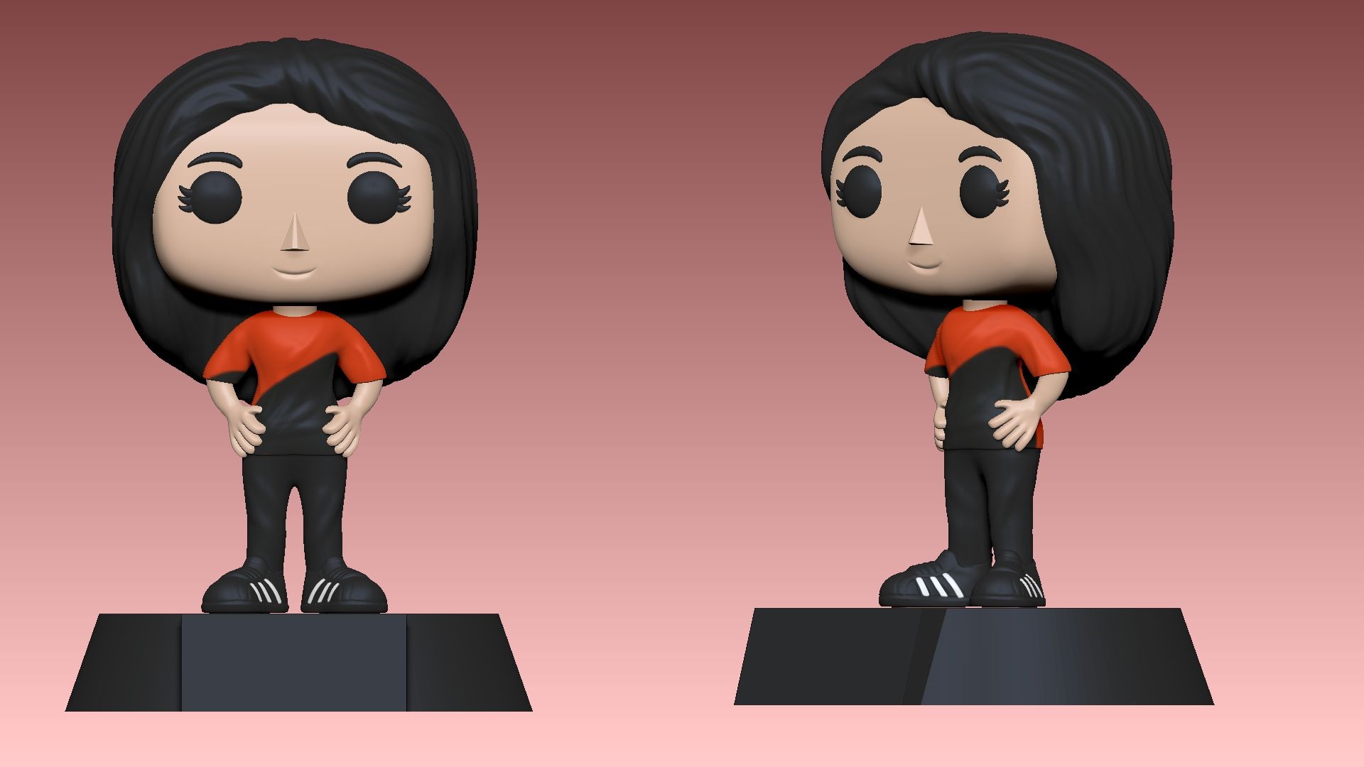 Archivo STL Pop Chica Personalizada (Funko)・Objeto de impresión 3D para descargar・Cults