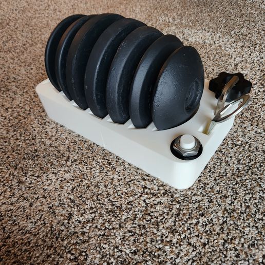 ⚽ Adjustable kettlebell plate rack with 1/2 kg weight slot・Free STL ...