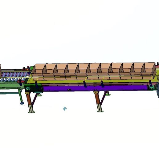 🍾 3D CAD Model Bottle Carton Packing Line with Robotic Sorting ...