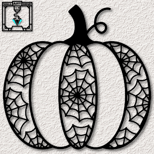 🎃 Halloween Pack of 5 Pumpkin Wall Art Halloween Wall Decor 2d Art Set ...