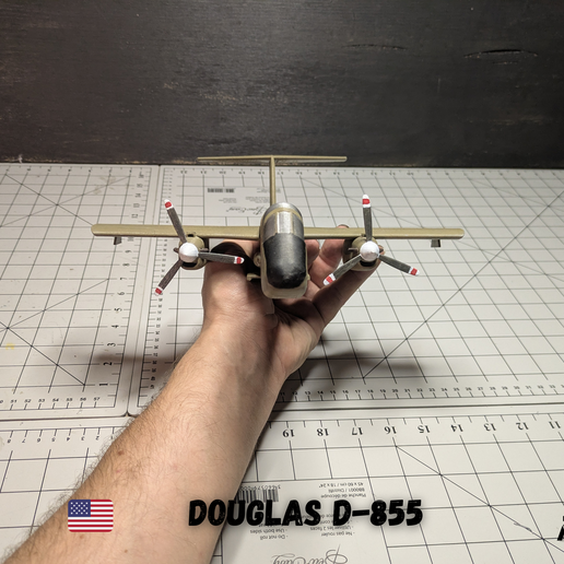 ️ DOUGLAS D-855 aircraft prototype・Free STL File for 3D printing・Cults