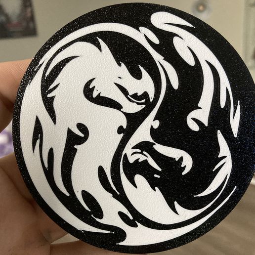 STL file Dragons coaster 🐉 (3MF)・3D printer model to download・Cults