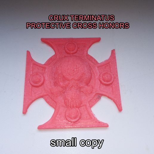 Crux Terminatus protective cross honors v03 3d-print and cnc・ STL File ...