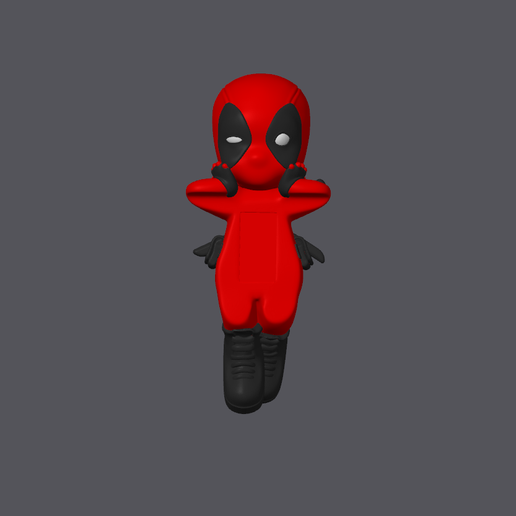 👼 Sonny Angel Deadpool・Archivo STL para Impresión 3D・Cults