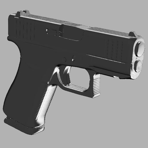🔫 Glock 43x FS Scan・ STL File for 3D printing・Cults