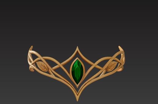 👑 Corona de los Elfos・Archivo STL para Impresión 3D・Cults