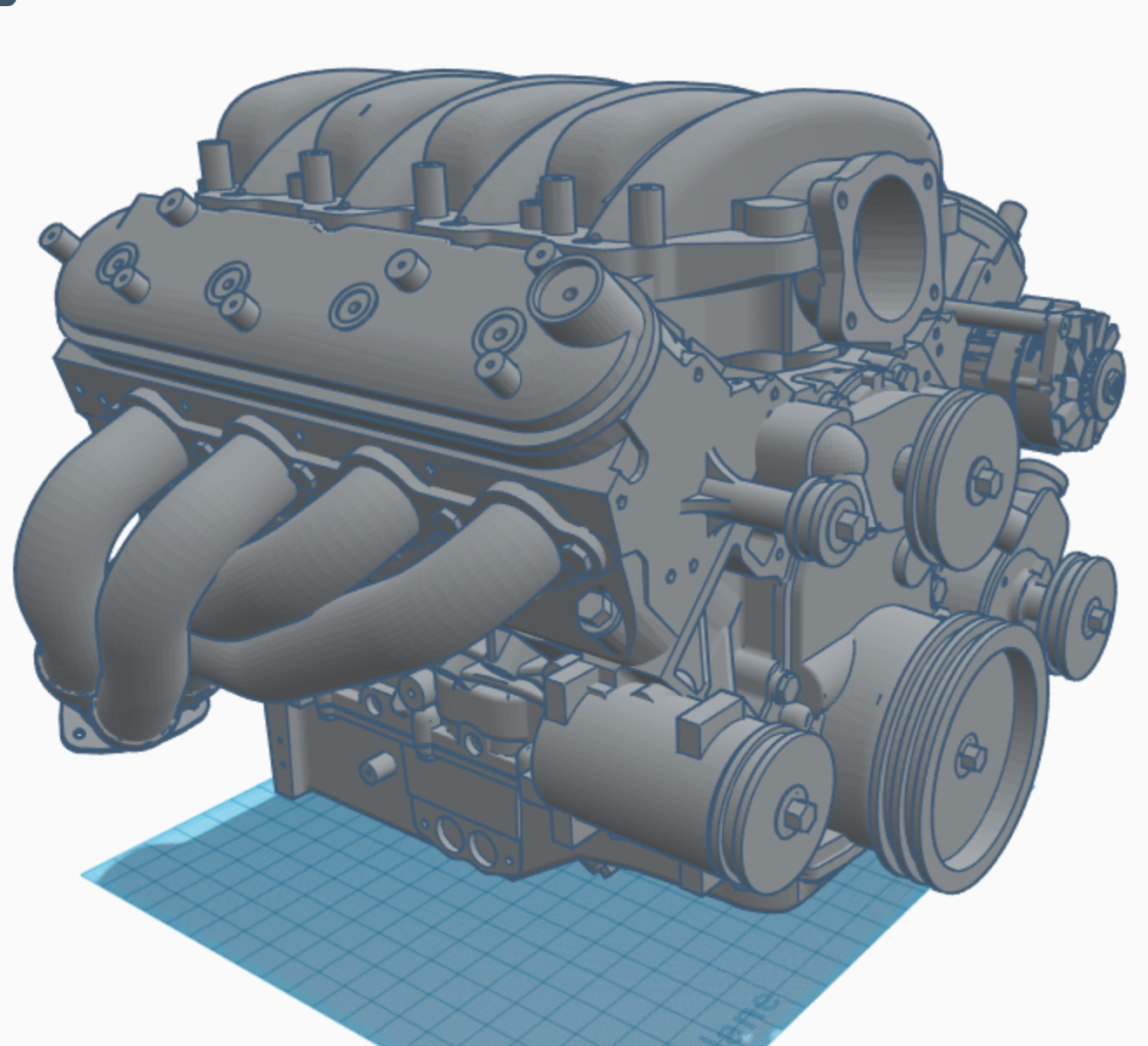 STL file Chevy Camaro LS3 engine・3D print design to download・Cults
