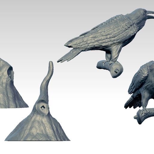 🐦 Raven・ STL File for 3D printing・Cults