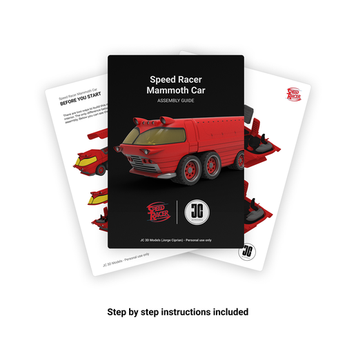 🦣 Speed Racer Mammoth Car・ STL File for 3D printing・Cults