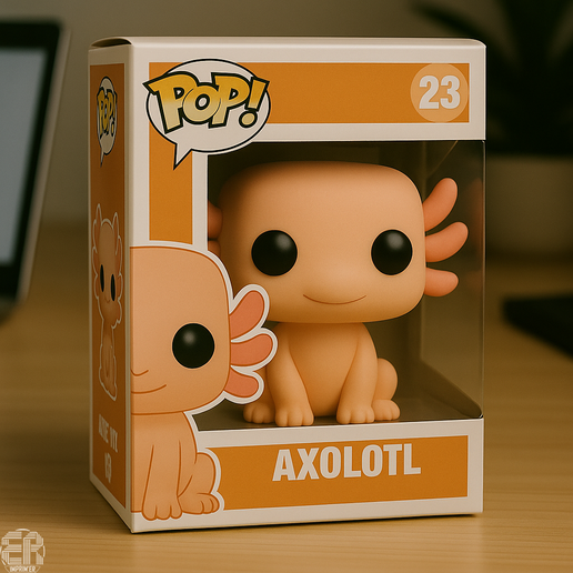 Axolotl - Animals Pop Collection 🧊 ・ 3D File for 3D printing・Cults