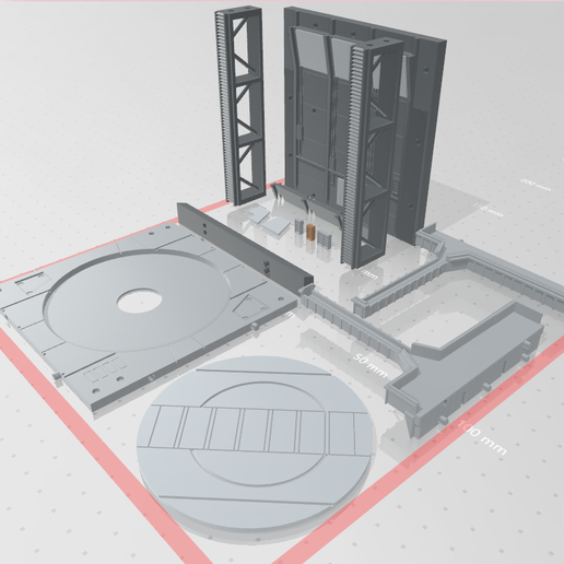 🤖 -MHB01C- Mecha Hangar Bay Customizable Base and Wall 01 3D print ...