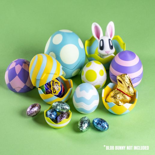 Stl File Blob Easter Eggs Patterns For Multicolor Printers 🥚 ・3d
