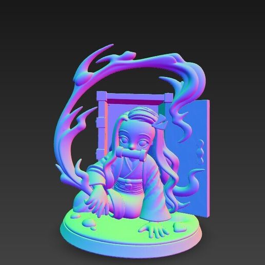 📦 Nezuko Diorama – Box Exit Scene | Demon Slayer・ STL File for 3D ...