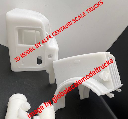 🚕 PETERBILT 367 1/14 SCALE CAB・ STL File for 3D printing・Cults