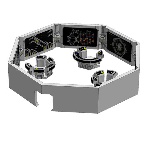 🎛️ Prison Control Room Diorama in Narkina 5 for 3.75IN (1:18) Figure ...