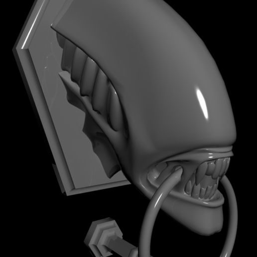 👽 Alien Door Knocker・ STL File for 3D printing・Cults