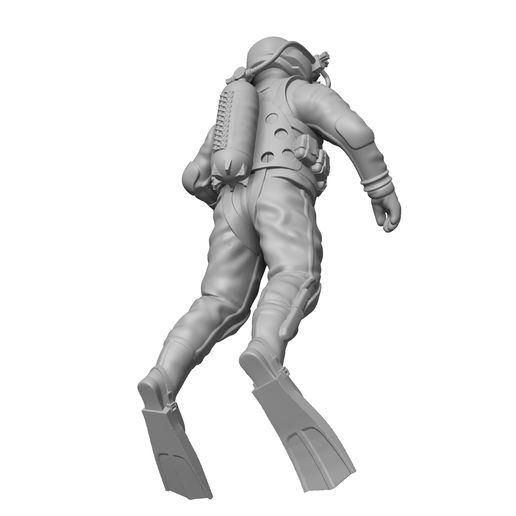 🗿 Industrial Diver Pos 03・ STL File for 3D printing・Cults