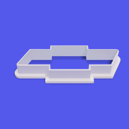 🚙 Chevrolet Logo Cookie Cutter・ 3MF File for 3D printing・Cults