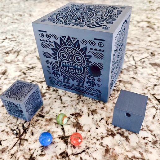 STL file Mayan 3D Maze 🧩 ・3D print design to download・Cults