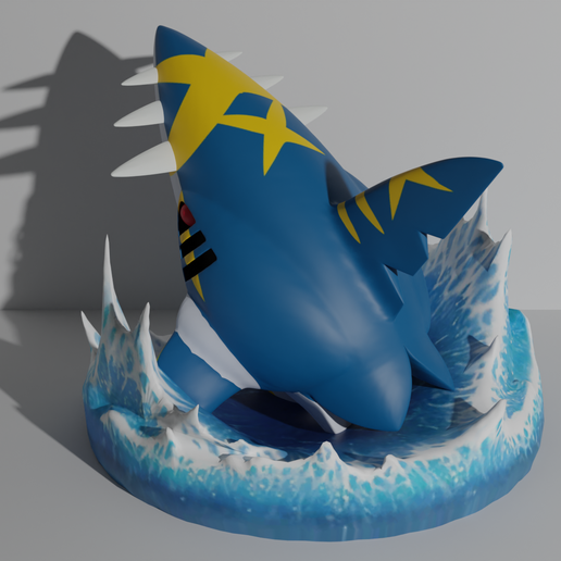 🦈 Mega Sharpedo 3D print model・ STL File for ・Cults