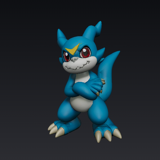 🐉 V-mon - digimon・ STL File for 3D printing・Cults