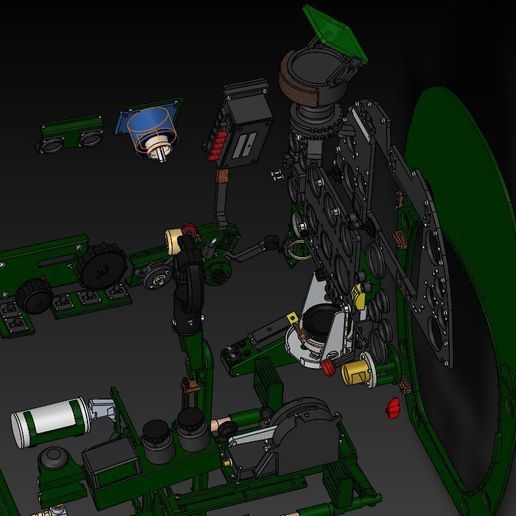 STL file Spitfire High definition dashboard STL FILES 3D print model 🛩️ ...