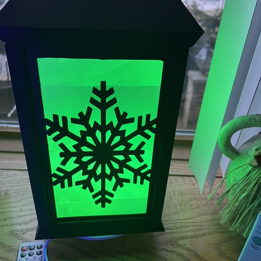 3D printer Holiday Lantern with Swappable Panels • made with Longer lk5 ...