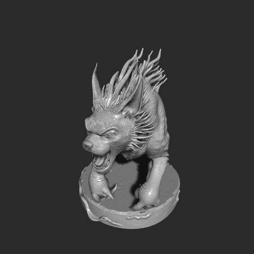 👹 Infernal Hound 28-32mm Fantasy Miniature・Archivo STL para Impresión ...