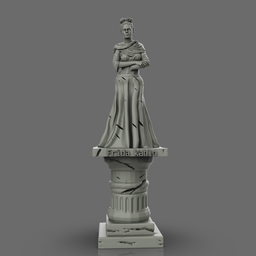 👾 Frida Kahlo Statue・ STL File for 3D printing・Cults