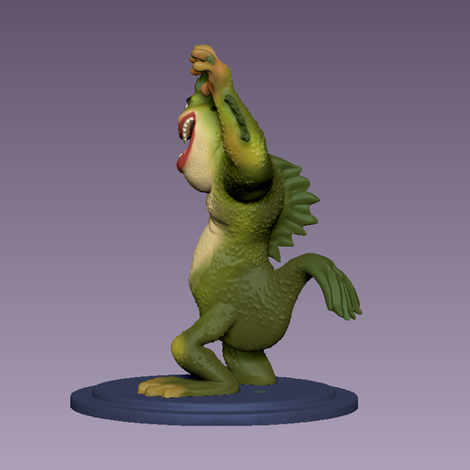 🔗 the missing link the fish creature monsters vs aliens・ OBJ File for ...